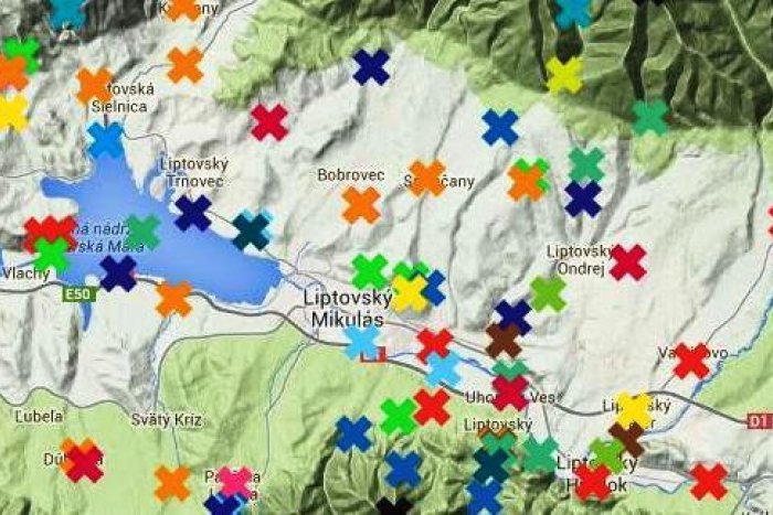Interaktívna mapa Liptova pekne rastie: Svoje obľúbené miesto môže ...